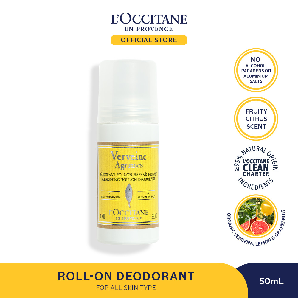 Jual L'Occitane Verbena Citrus Refreshing Roll-on Deodorant 50ml - Deodoran untuk Mengurangi Bau ...