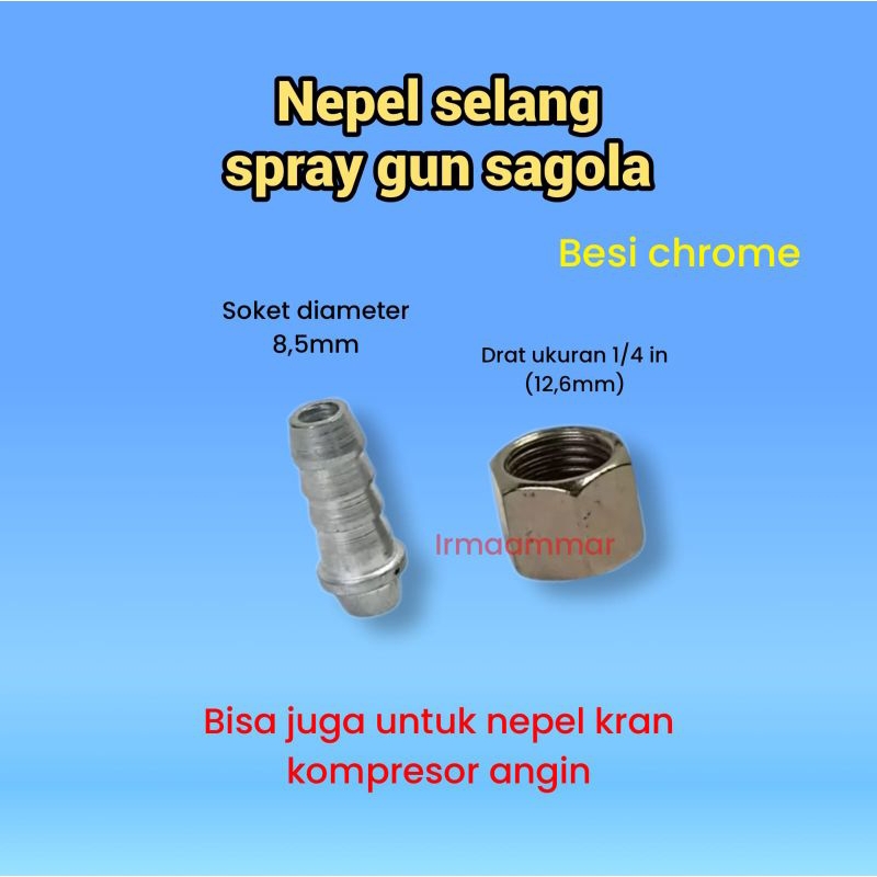 Jual Nepel connector spray gun sagola | female soket anti kusut lepasan ...