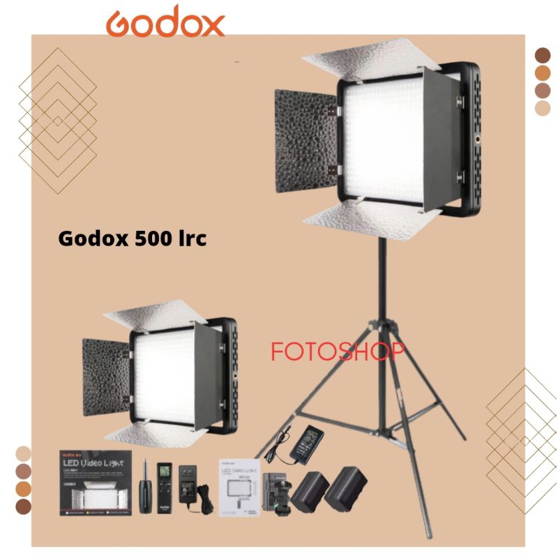 Jual PAKET LAMPU LED GODOX 500 LRC LED VIDEO LIGHT | Shopee Indonesia