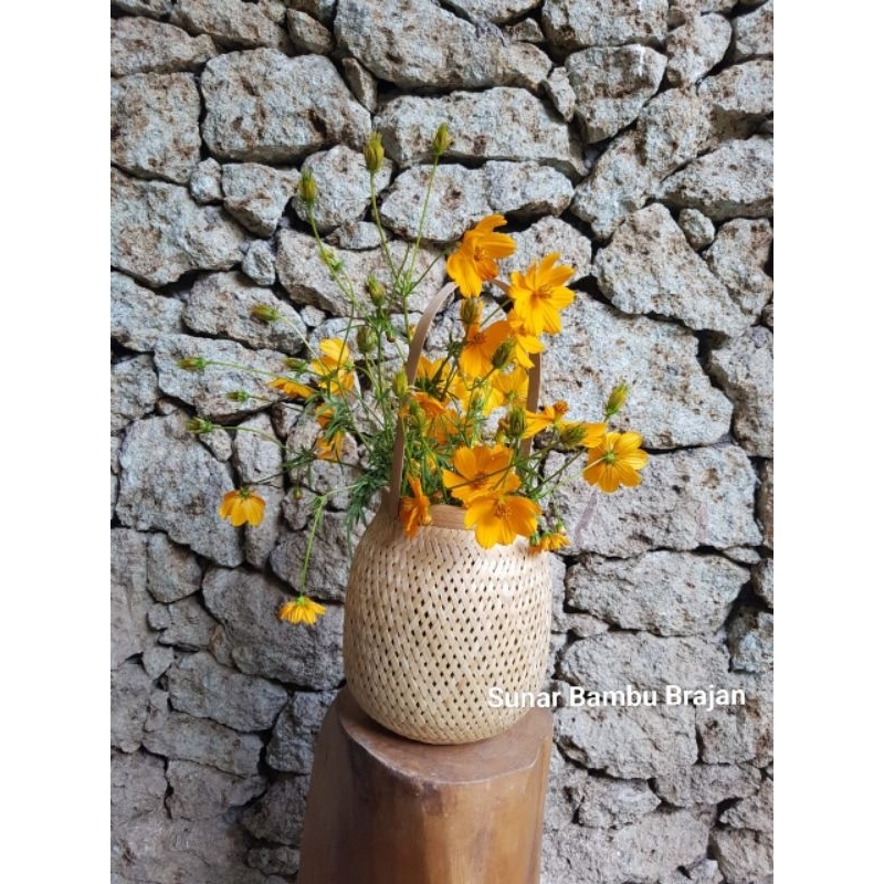 Jual Tempat Bunga | Vas Bunga | Pot Bunga | Keranjang Bambu | Keranjang ...