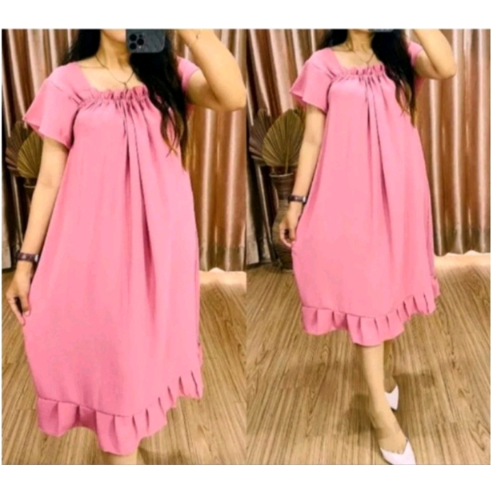 Jual Daster Fuji Crinkle Airflow | Long Dress Fuji Daster Jumbo dress ...