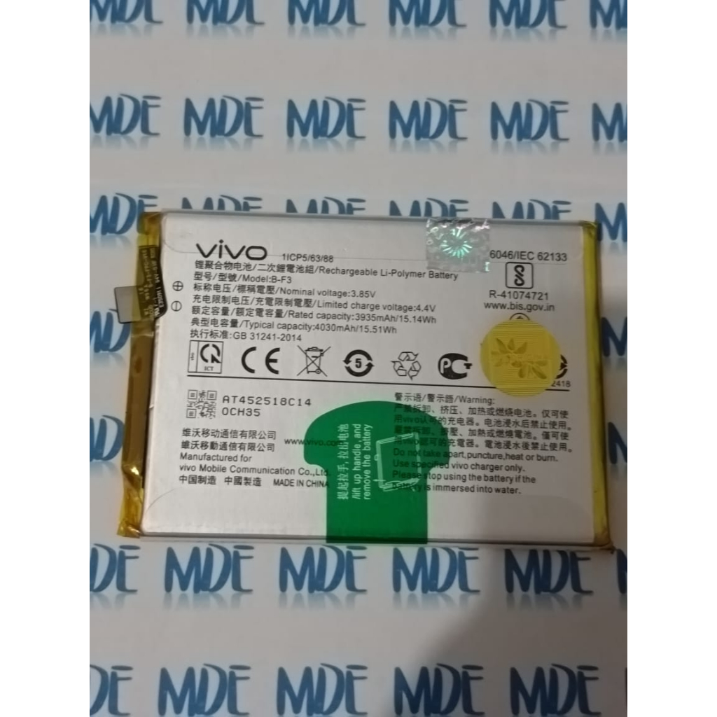 Jual Baterai Vivo Y91 Y93 Y95 BF3 Original Batre Battery B-F3 | Shopee ...