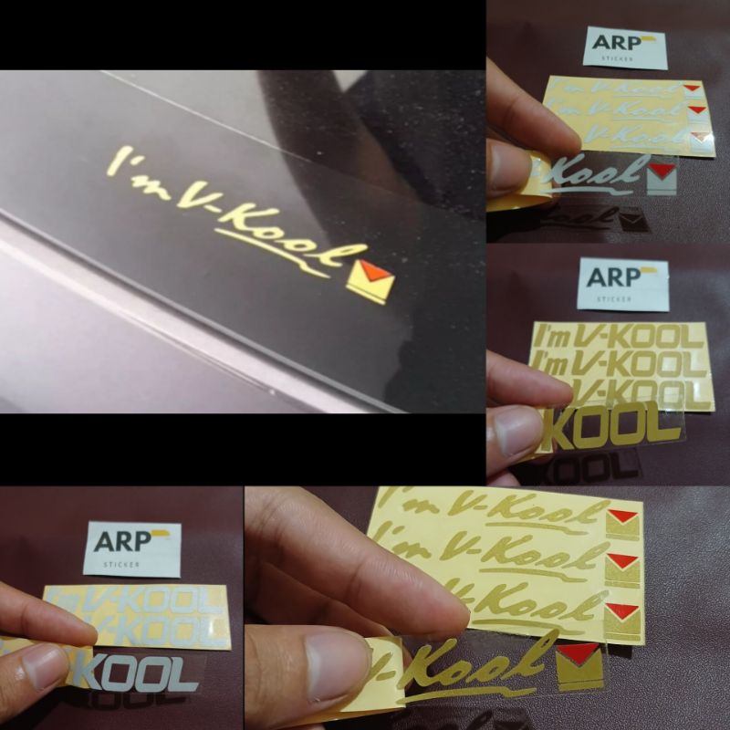 Jual STICKER STIKER IM V-KOOL AM V-KOOL CUTTING | Shopee Indonesia
