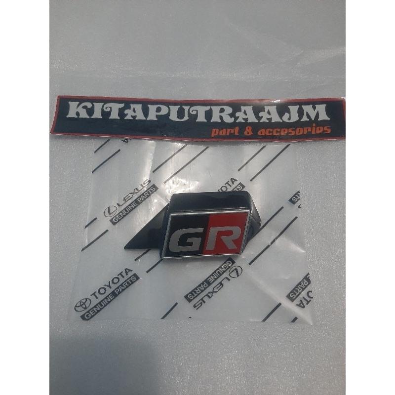 Jual emblem logo tulisan GR FORTUNER ORIGINAL 2021 2022 / LOGO grill GR ...