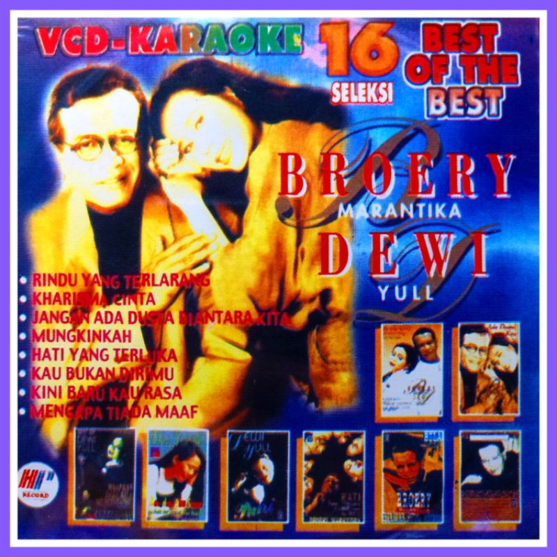 Jual KASET VCD MUSIK BISA KARAOKE LAGU POP BROERY MARANTIKA DAN DEWI YULL ALBUM TERLARIS ...