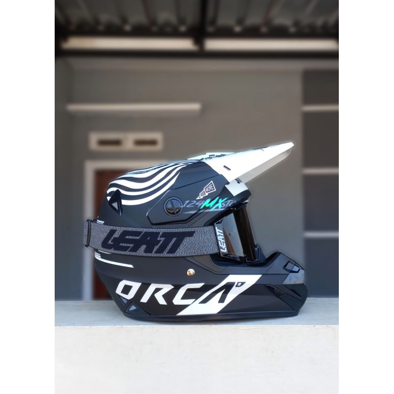 Jual HELMET ORCA VORTEX ORIGINAL DAN GOGGLE LEAT | Shopee Indonesia