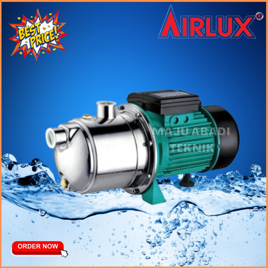 Jual Pompa Air Centrifugal AirluX AQUAJET-100A Pump stainless pendorong ...