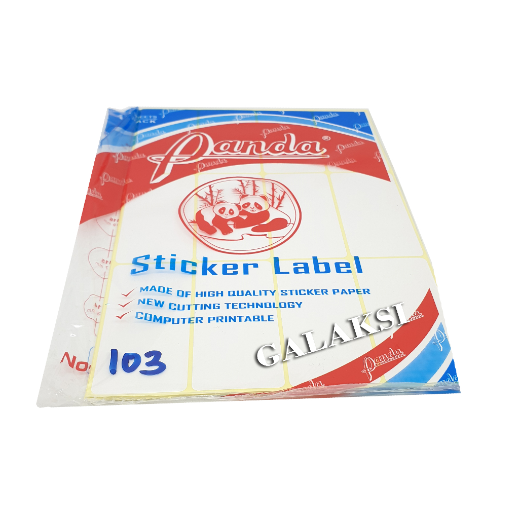 Jual LABEL STICKER / SELF ADHESIVE LABEL NO. 103 | Shopee Indonesia