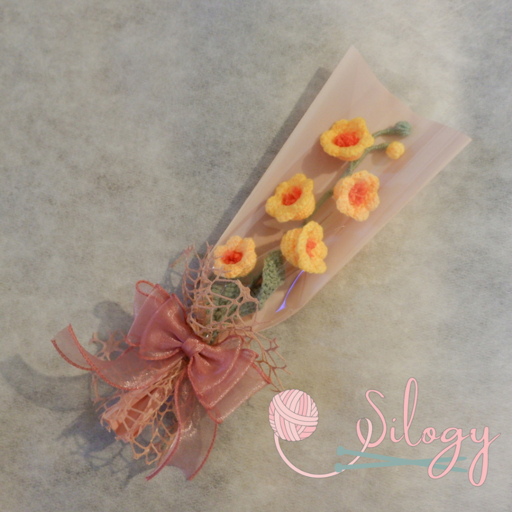 Jual Buket Bunga Lily of the Valley Rajut/Crochet Lily of the Valley ...