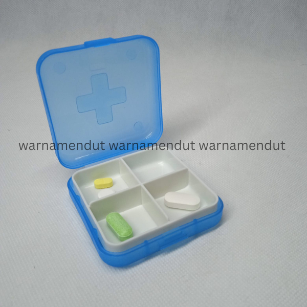 Jual Kotak Penyimpanan Pil Obat-Obatan 4 sekat WMO BC2242 | Shopee ...
