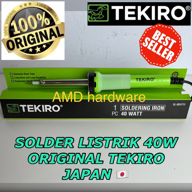 Jual SOLDER LISTRIK 30 40 Watt TEKIRO KAPUSI JAPAN TANG LAS KAWAT BESI ...