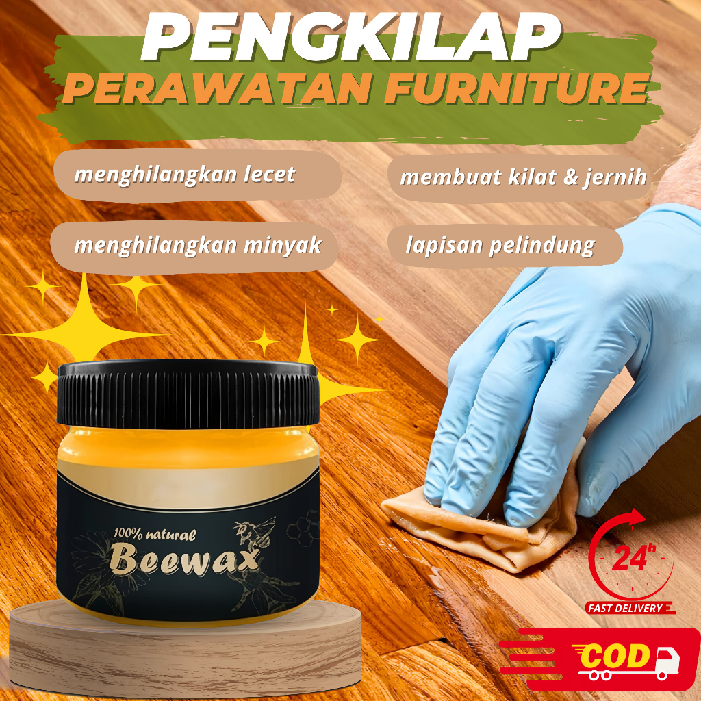 Jual Pengkilap Kayu Furnitur Siap Pakai Beewax Wood Seasoning Polish ...