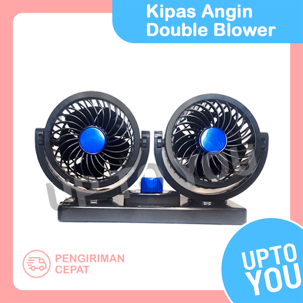 Jual Kipas Angin Double Blower Colok Lighter Mobil - Portable Double ...