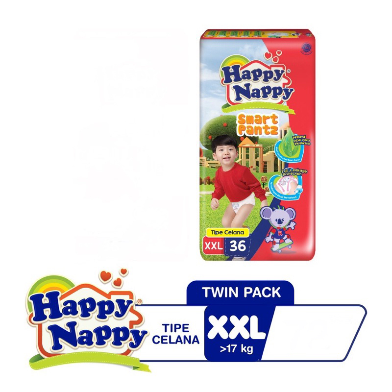 Jual HAPPY NAPPY Popok Smart Pantz S40 / M34 / L30 / XL26 / XXL36 | Shopee Indonesia