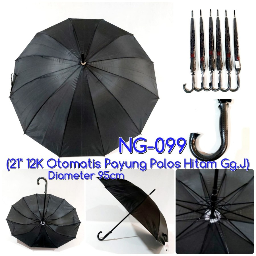 Jual Payung Hitam Nagoya Polos 21 inch | Shopee Indonesia