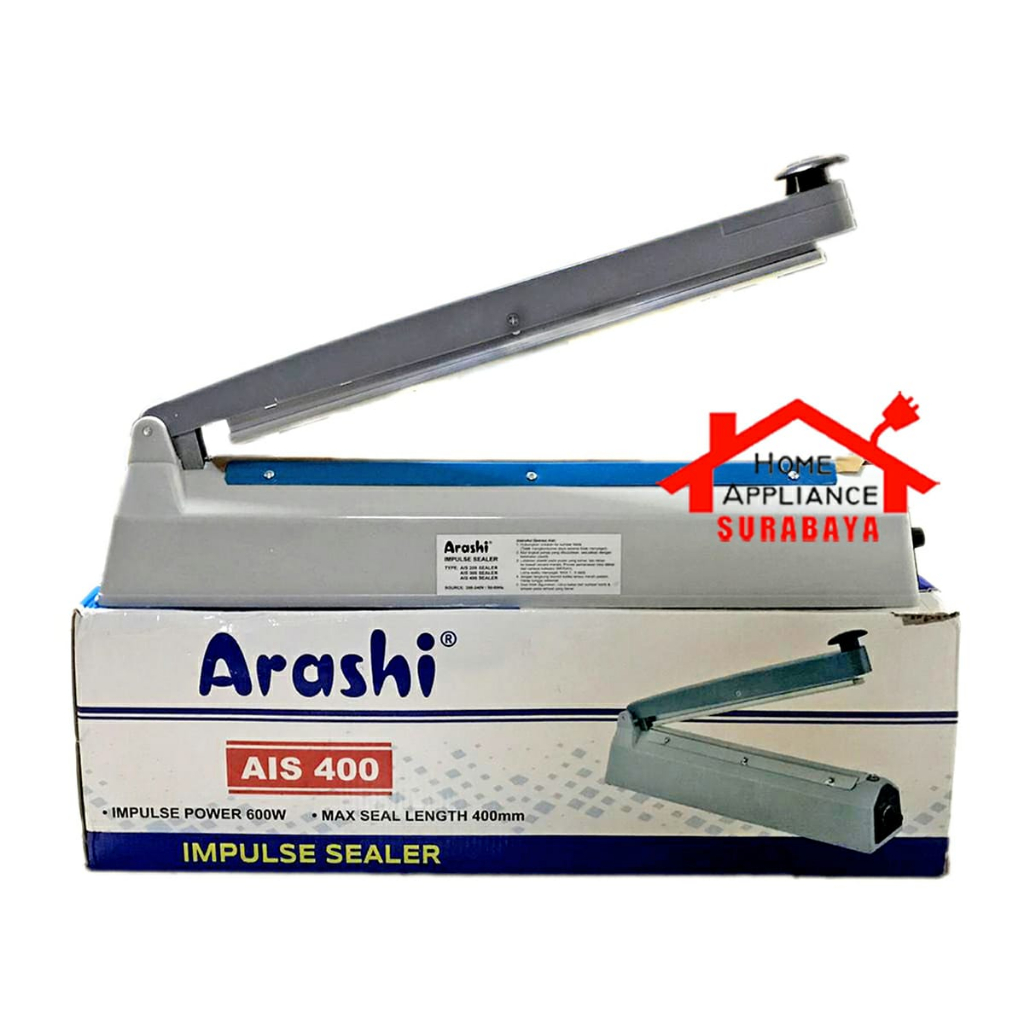 Jual Alat Mesin Press Perekat Plastik Impulse Sealer 40 CM Arashi AIS ...