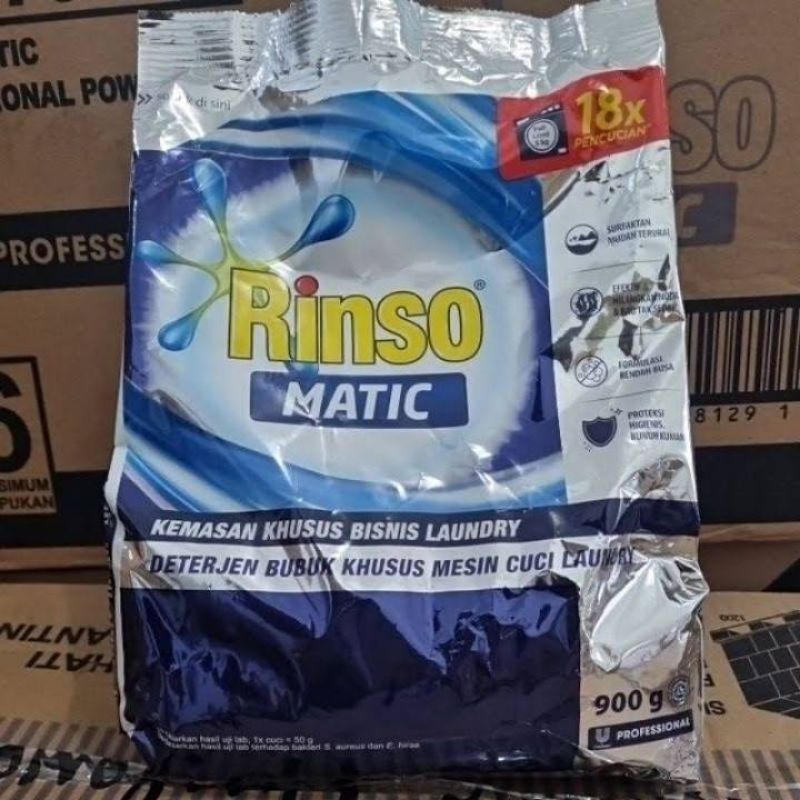Jual RINSO MATIC DETERGEN BUBUK 900 GRAM | Shopee Indonesia