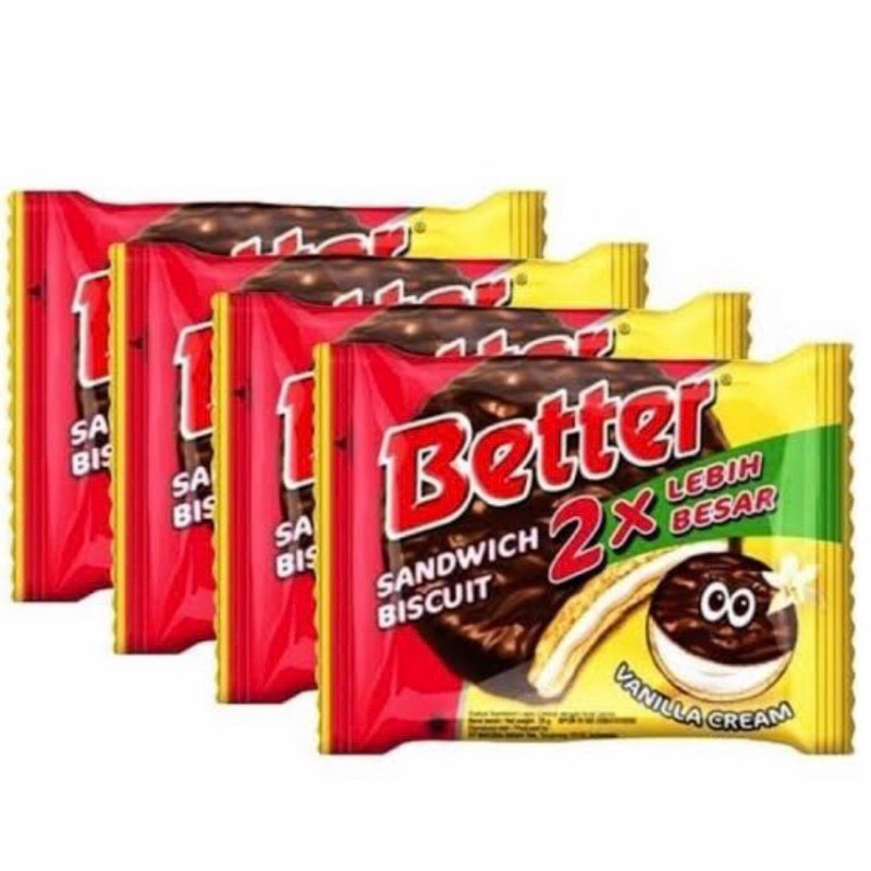 Jual Roma Better Sandwich 2000 Biskuit Coklat 1 Renceng isi 10pcs ...