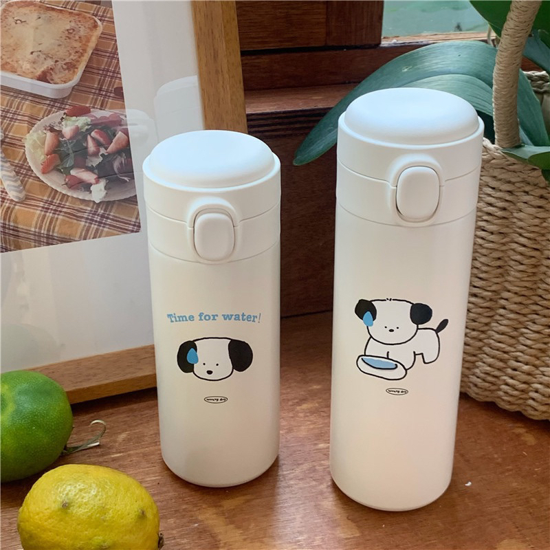 Jual [JAFA] ROBY Gelas Tumbler Besi Warna Krem Motif Roti Perancis ...