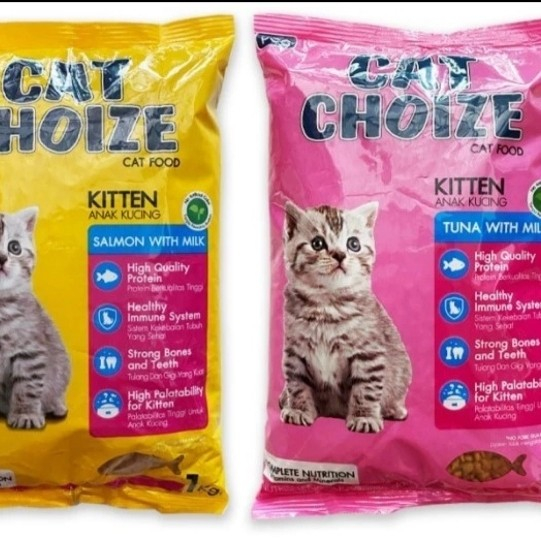 Jual MAKANAN KUCING CAT CHOIZE KITTEN TUNA DAN KITTEN SALMON 1KG ...
