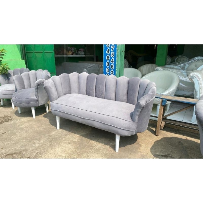 Jual Sofa kerang Beludru/Sofa pengantin/Sofa lesti | Shopee Indonesia