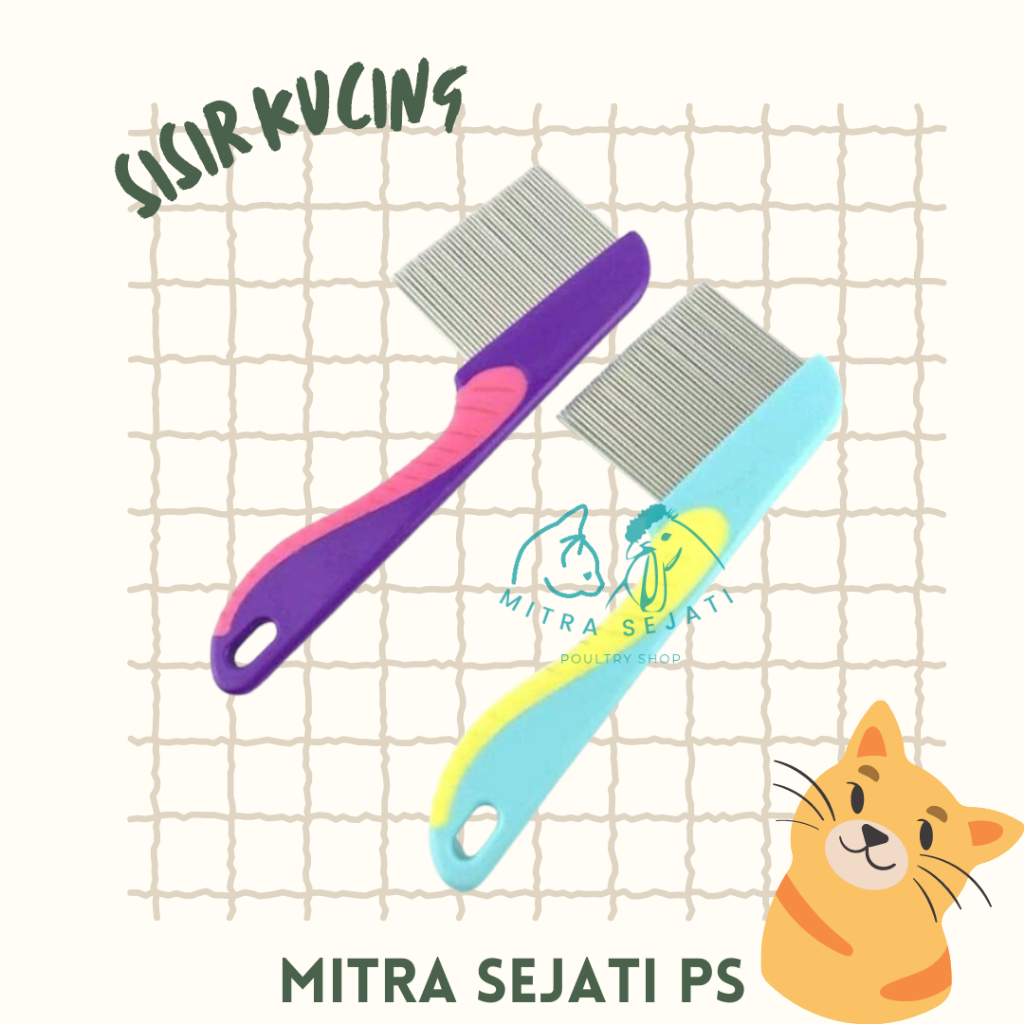 Jual Sisir Kutu Kucing Gagang Serit Kutu | Shopee Indonesia