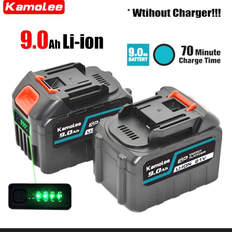 Jual Baterai Kamolee 21Volt 9Ah 6Ah 5Ah 3Ah Baterai Slot LXT 21V ...