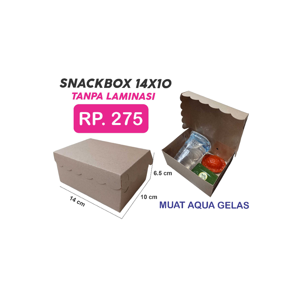 Jual LUNCH BOX PAPER KOTAK BUNGKUS NASI FOOD GRADE KERTAS BAHAN KRAFT ...