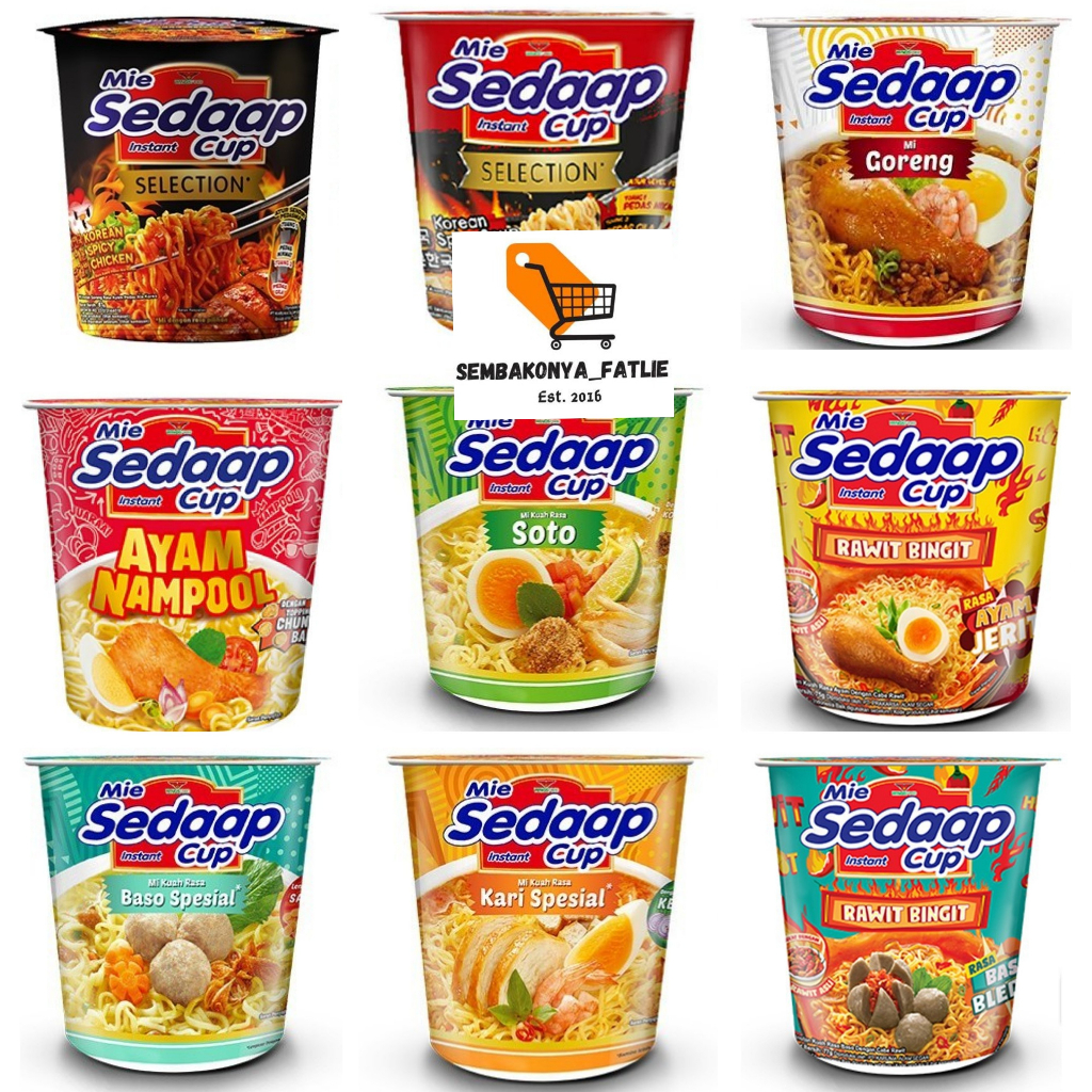 Jual MIE SEDAAP CUP ALL VARIANT | Shopee Indonesia