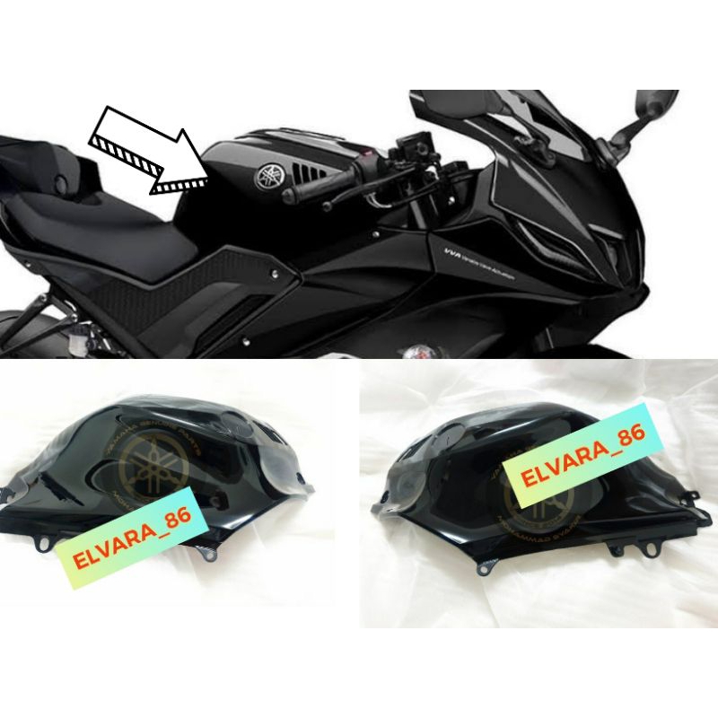 Jual Cover tangki kanan / kiri Yamaha R15 V4 R15M Original Hitam ...