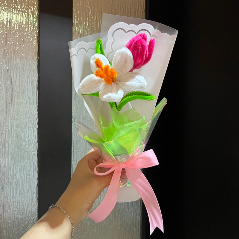 Jual Pipe Cleaner Bouquet Mini | Buket Pipe Cleaner | Shopee Indonesia