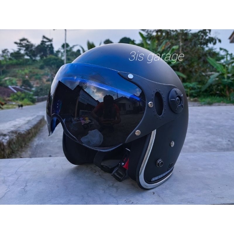 Jual HELM BOGO PILOT ITALY LIST CHROME WANITA DEWASA SNI | Shopee Indonesia