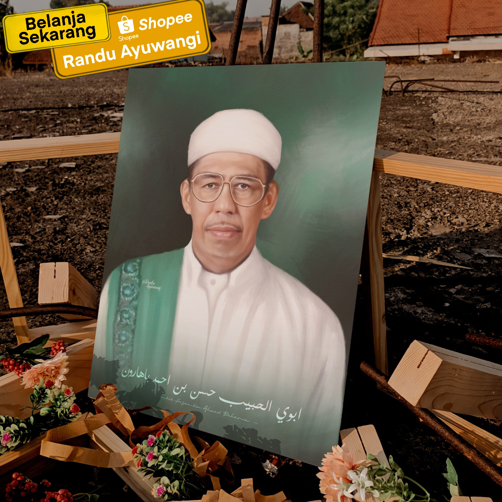 Jual Lukisan Abuya Habib Hasan bin Ahmad Baharun diatas Papan MDF ...