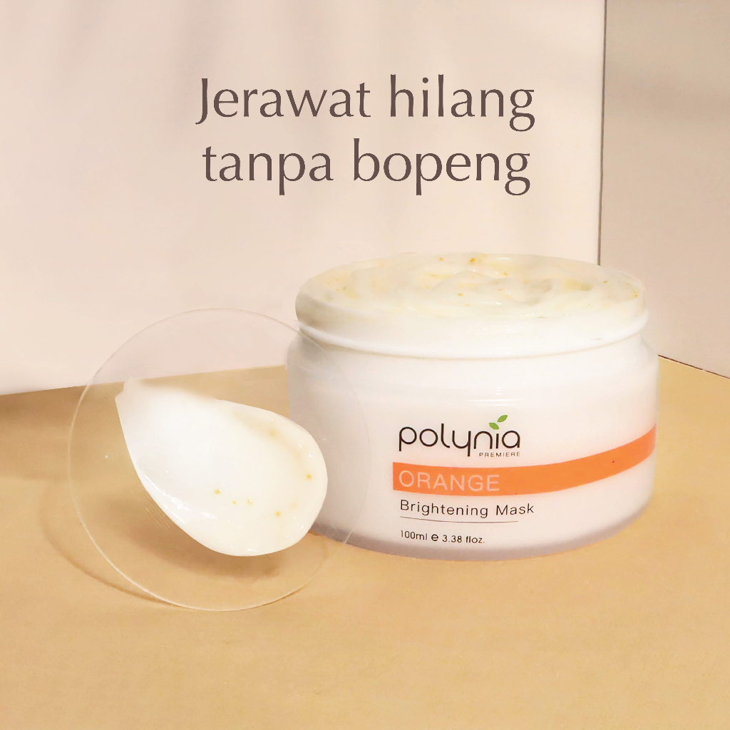 Jual POLYNIA | Orange Brightening Face Mask | Memudarkan Bekas Jerawat ...