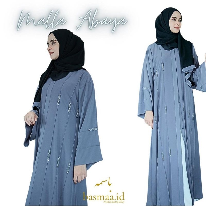 Jual Malla Abaya by Basmaa.id Basmaa Collection (Free Pashmina) Real ...