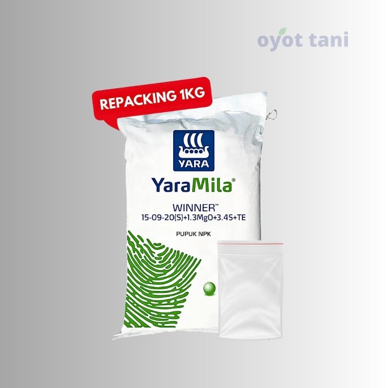 Jual Pupuk NPK YaraMila Winner 15-09-20(S)+1.3MgO+3.4S+TE 1Kg (Repack - Original) | Pupuk ...