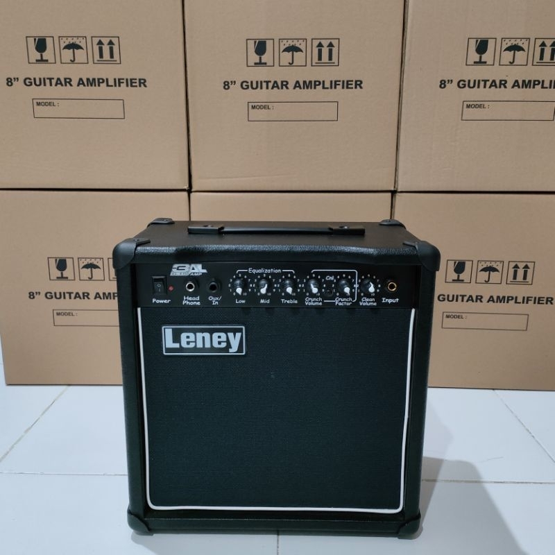 Jual amplifier ampli gitar 8 inc 2 input ada efek distorsi overdrive ...