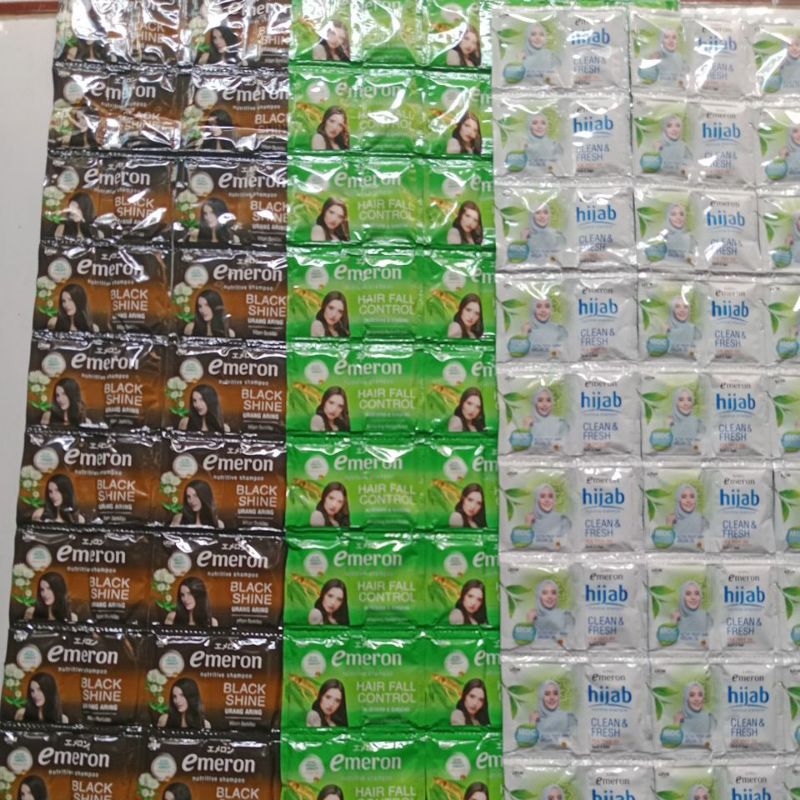 Jual shampo emeron renceng doble 10 ml isi 24 pcs murah | Shopee Indonesia