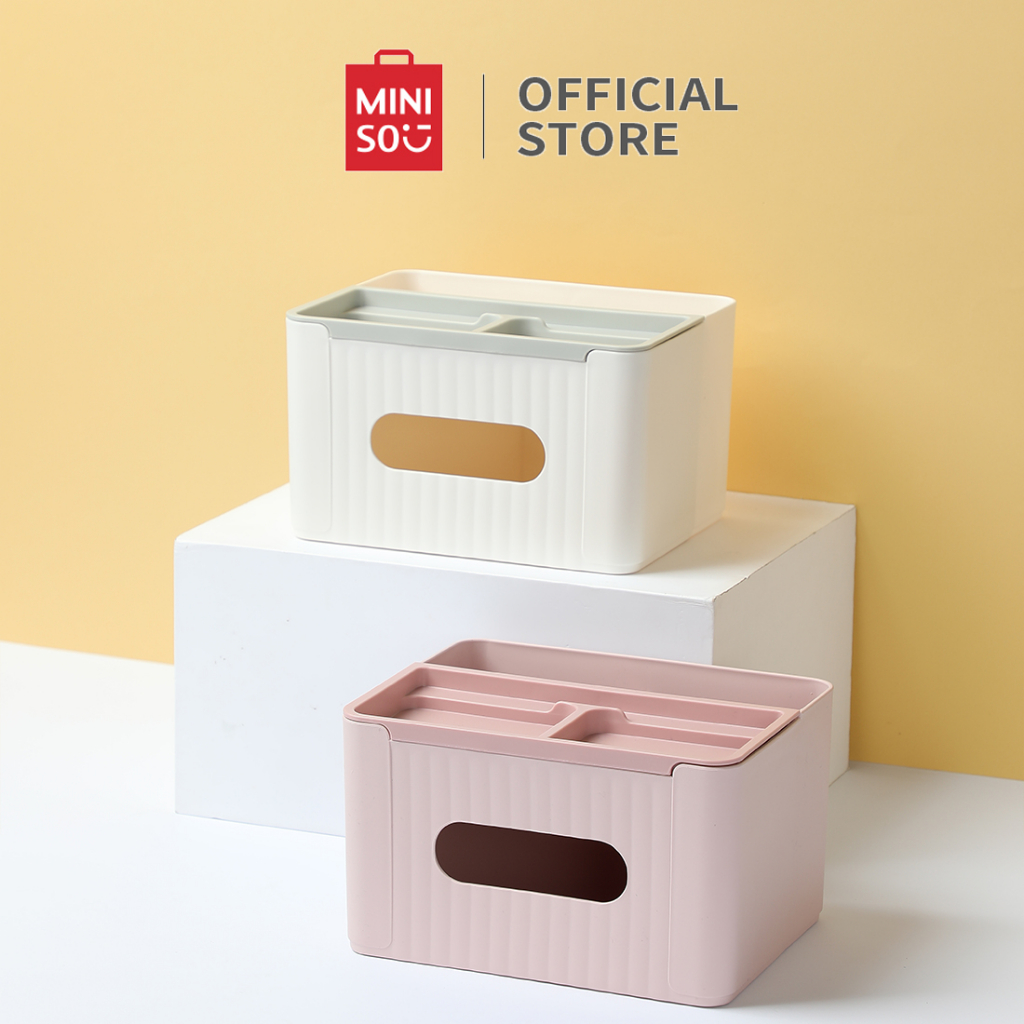 Jual MINISO Kotak Tisu Facial Tempat Tissue dengan Handphone Holder ...