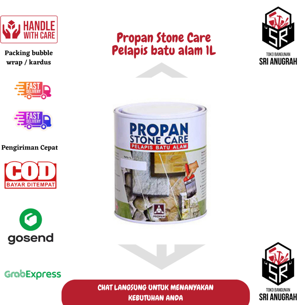 Jual Propan Stone Care 1KG Cat Pelapis Batu Alam Batu Candi Acrylic ...