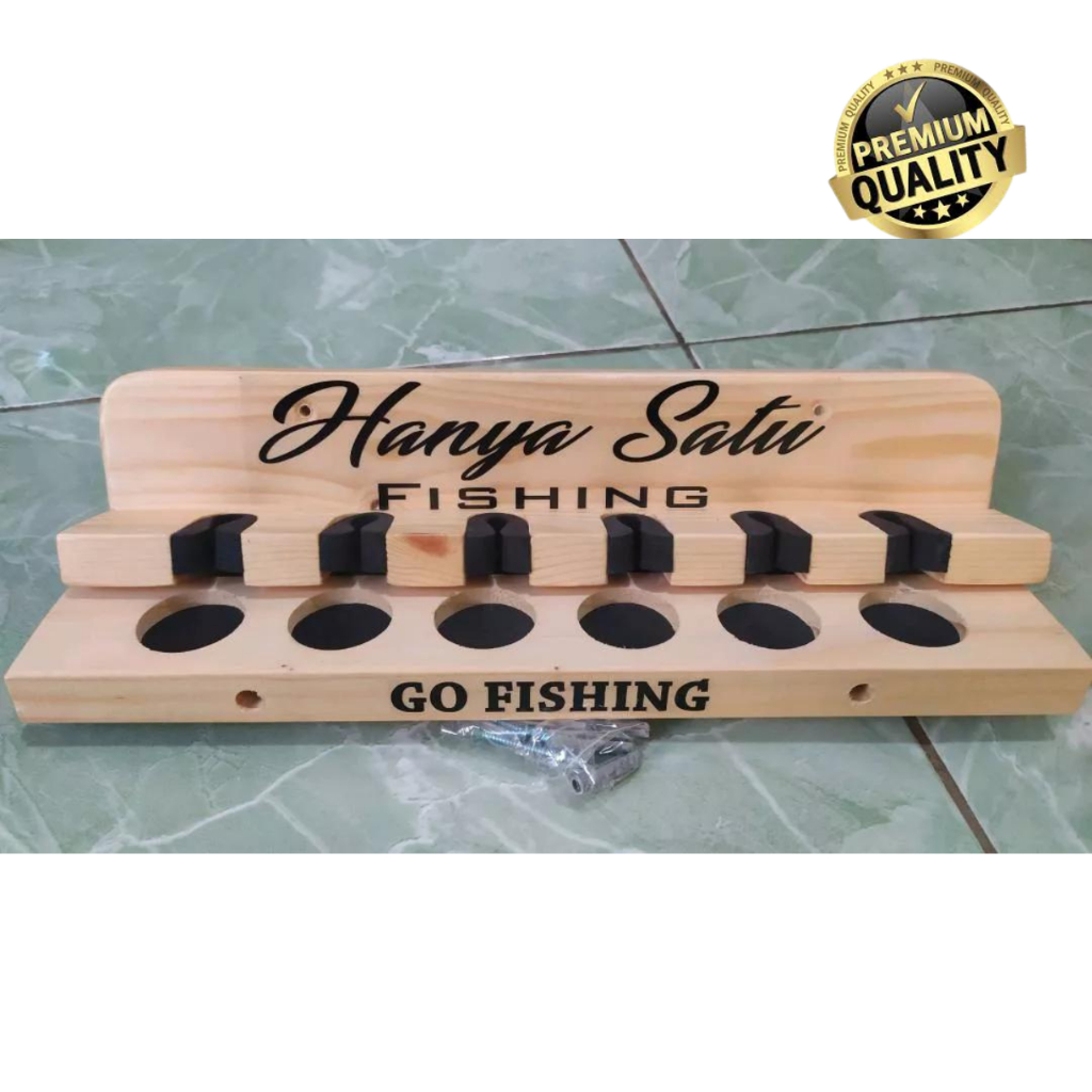 Jual RAK JORAN PANCING / ROD HOLDER / RAK TEMPEL DINDING TEMBOK ISI 6 ...