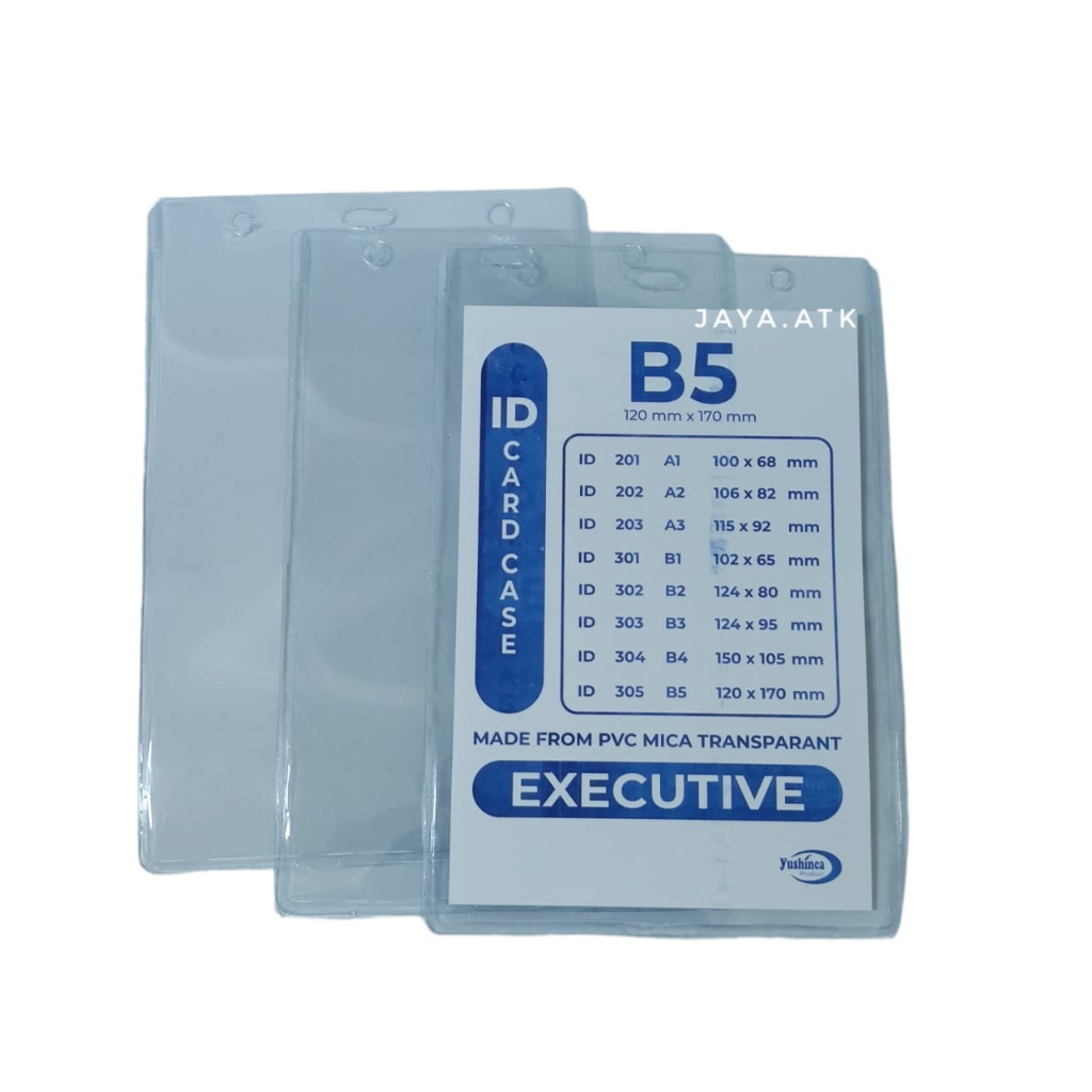 Jual NAME TAG ID CARD B5 PLASTIK MIKA 12 X 17 CM YUSHINCA ID HOLDER BENING TRANSPARANT | Shopee ...
