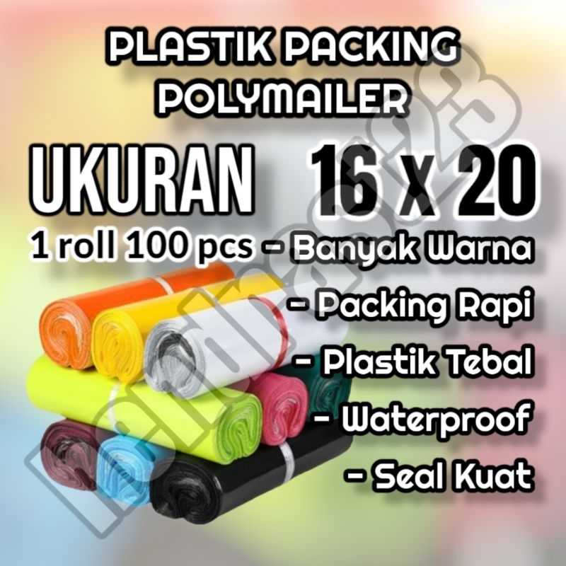 Jual POLYMAILER 16X20 / POLIMER 16X20 / PLASTIK PACKING POLYMAILER 16 X ...