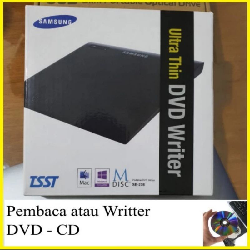 Jual DVD R-RW External Drive Ultra Slim USB-2 USB-3 | Shopee Indonesia