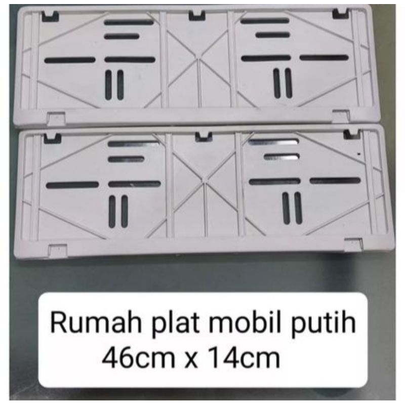 Jual Cover Plat Nomor Mobil 1 Set Depan Belakang Lebar 46cm Panjang ...