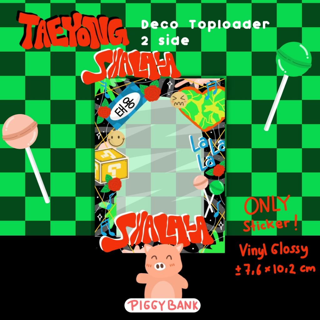 Jual Piggybank- NCT TAEYONG SHALALA Toploader Photocard Deco & Sticker ...