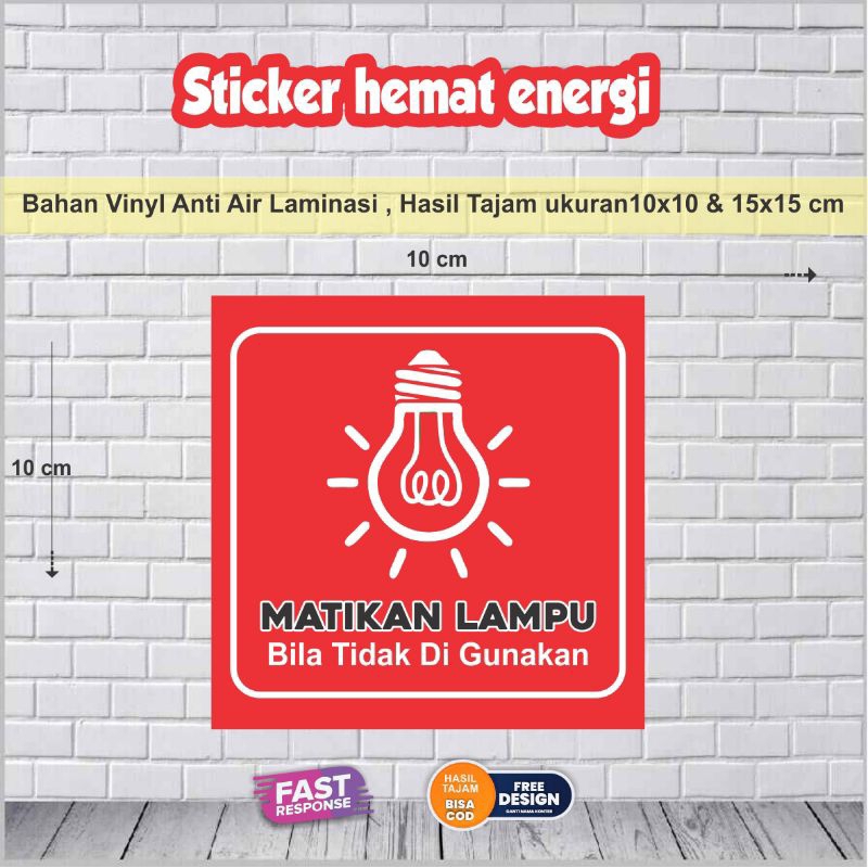 Jual Stiker Hemat Listrik / Energi 10x10 | Shopee Indonesia