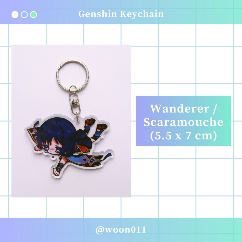 Jual Genshin Impact Scaramouche / Wanderer Keychain | Shopee Indonesia