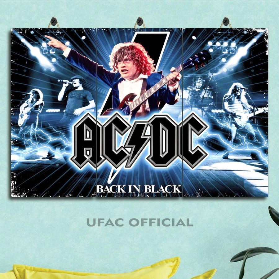 Jual POSTER RUANG GAMING AC DC BAND 45X30 MULTIPANEL | DEKORASI RUANG ...