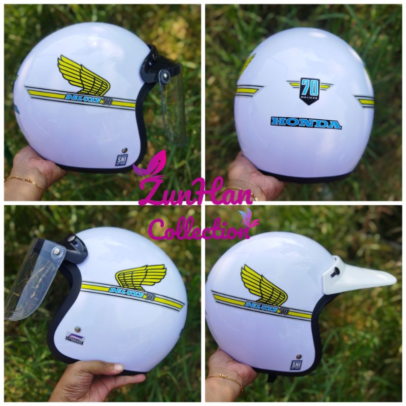 Jual HELM HONDA C70 KUNING | Shopee Indonesia